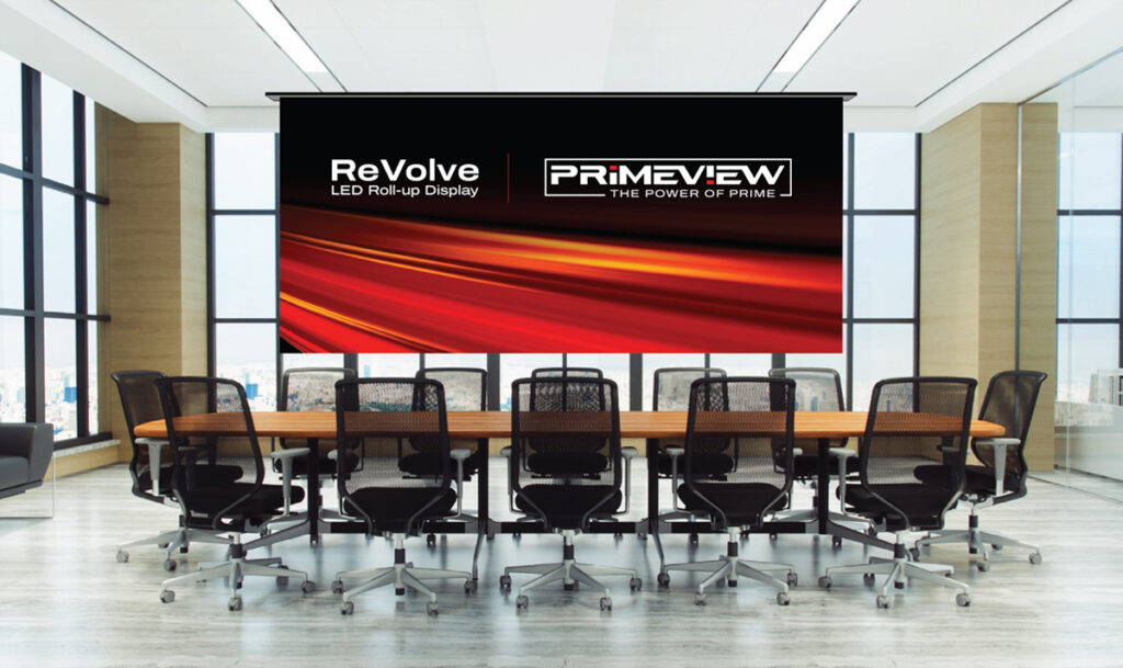 ReVolve LED Roll-Up Display | 158” Series - Primeview Global